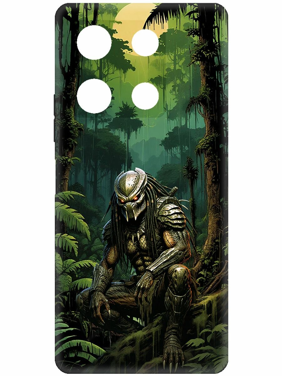 Чехол-накладка Krutoff Soft Case Хищник на охоте для INFINIX Note 30 Pro черный