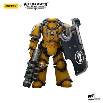 Подвижная фигурка JOYTOY Warhammer The Horus Heresy 1/18 Action Figures Imperial Fists Legion MkIII Breacher Squad Legion Breacher with Graviton Gun Model Toy Gift Free Shipping