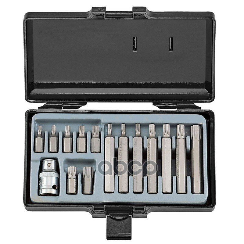 Набор вставок торкс Т2-Т 1/2 1р в кейсе F-416 FORCE FORCE арт. 4156