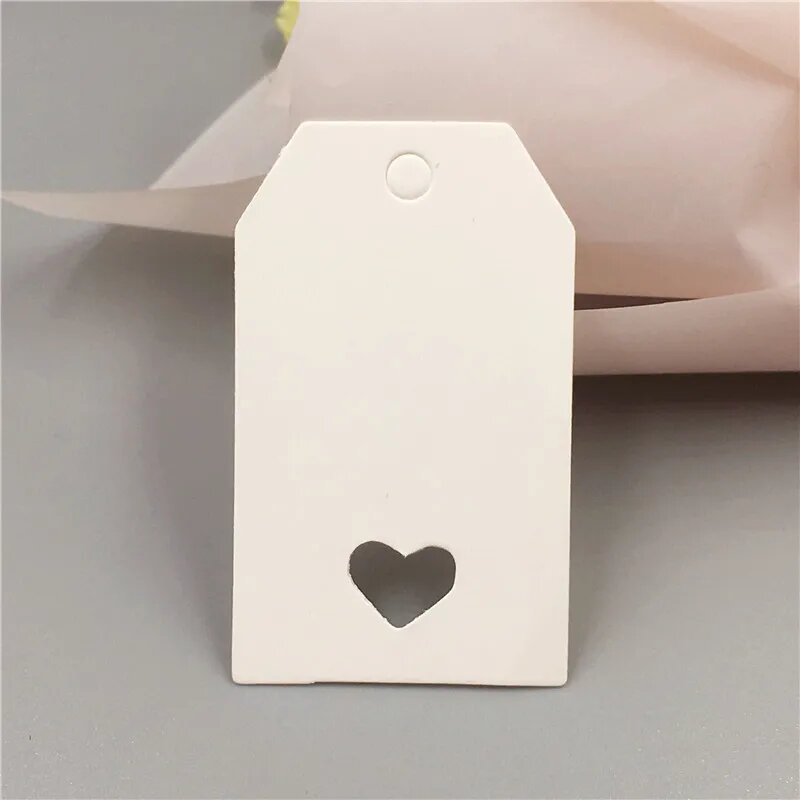 Ярлыки из бумаги Lateher 50 шт 5х3 см Белый, white