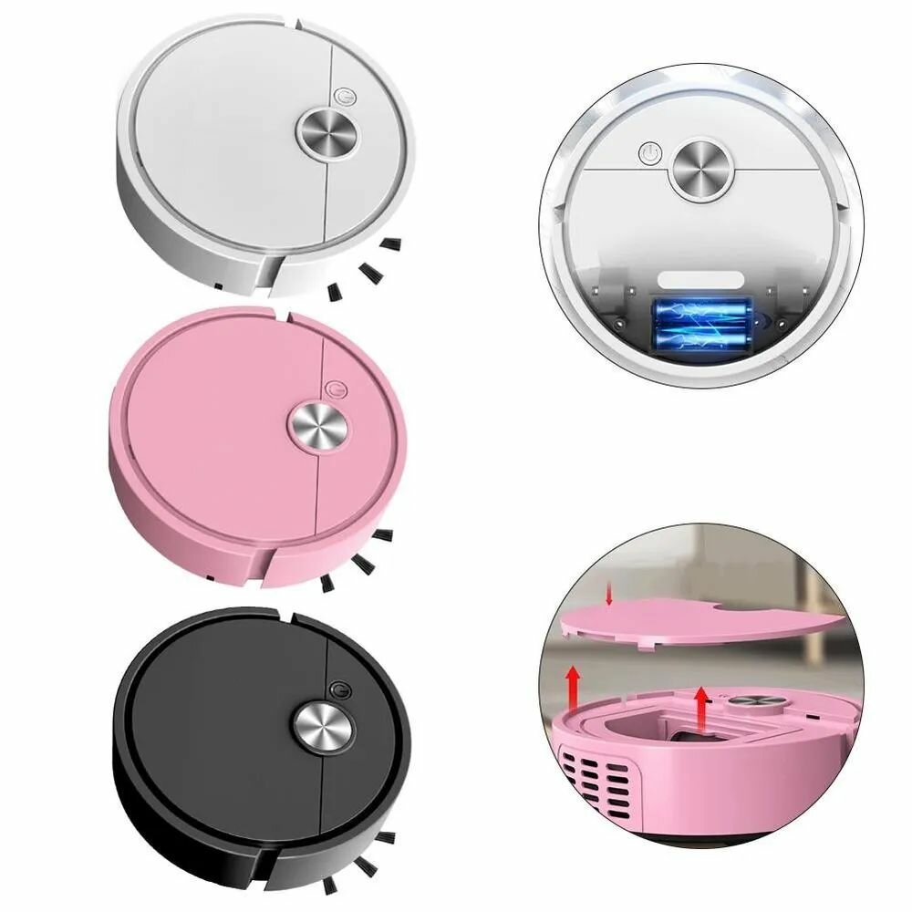 Робот-пылесос 3 в 1 для подметания и влажной уборки полов smart sweeping robot(деталь)