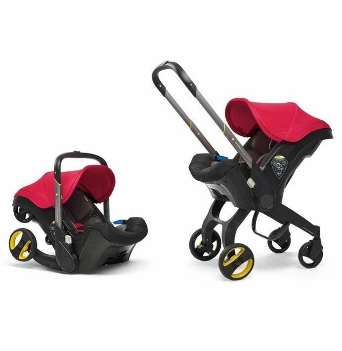 Коляска-автокресло TALENT BABY, автолюлька для новорожденных, с рождения, группа 0+ (0-13 кг) , Красный