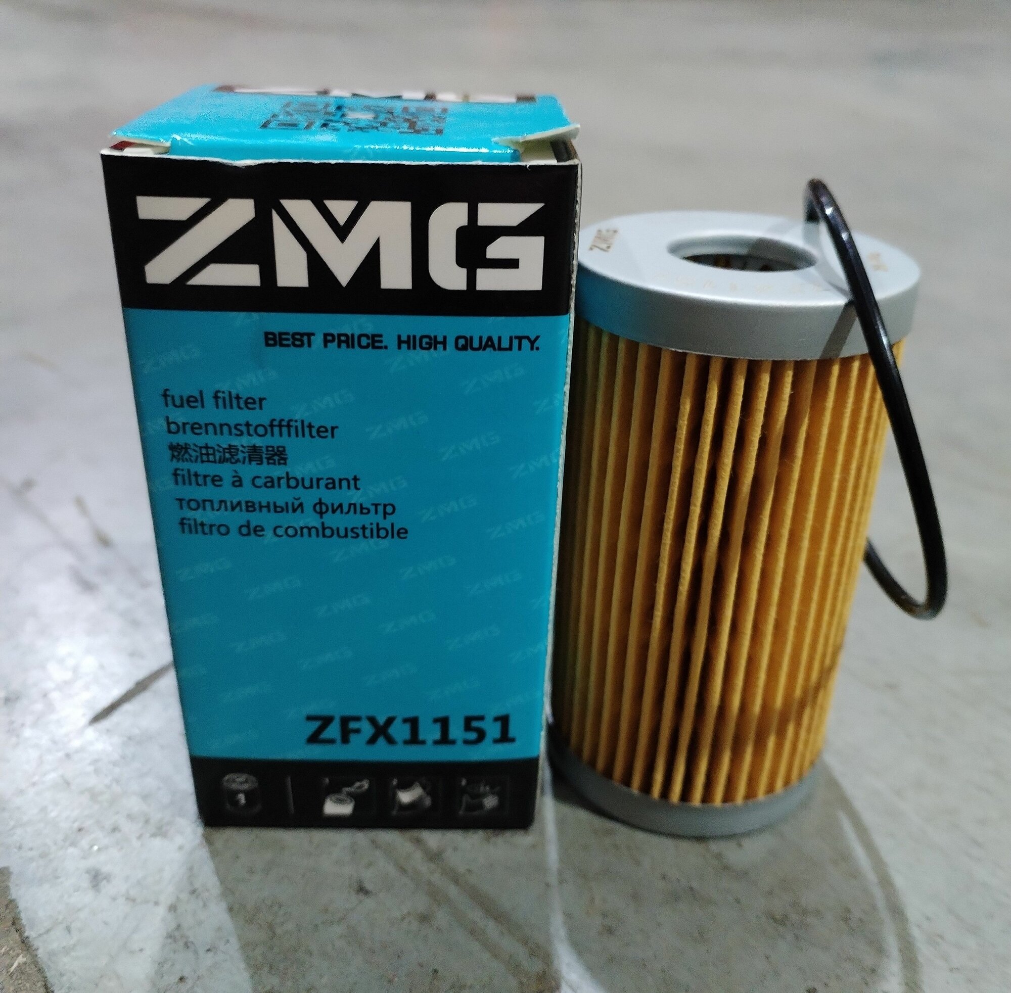 Фильтр топливный ZMG ZFX1151 (ST28585; FF5103; P502161; 4366704; XJAF02138; 1552143160) Hitachi New Holland Komatsu