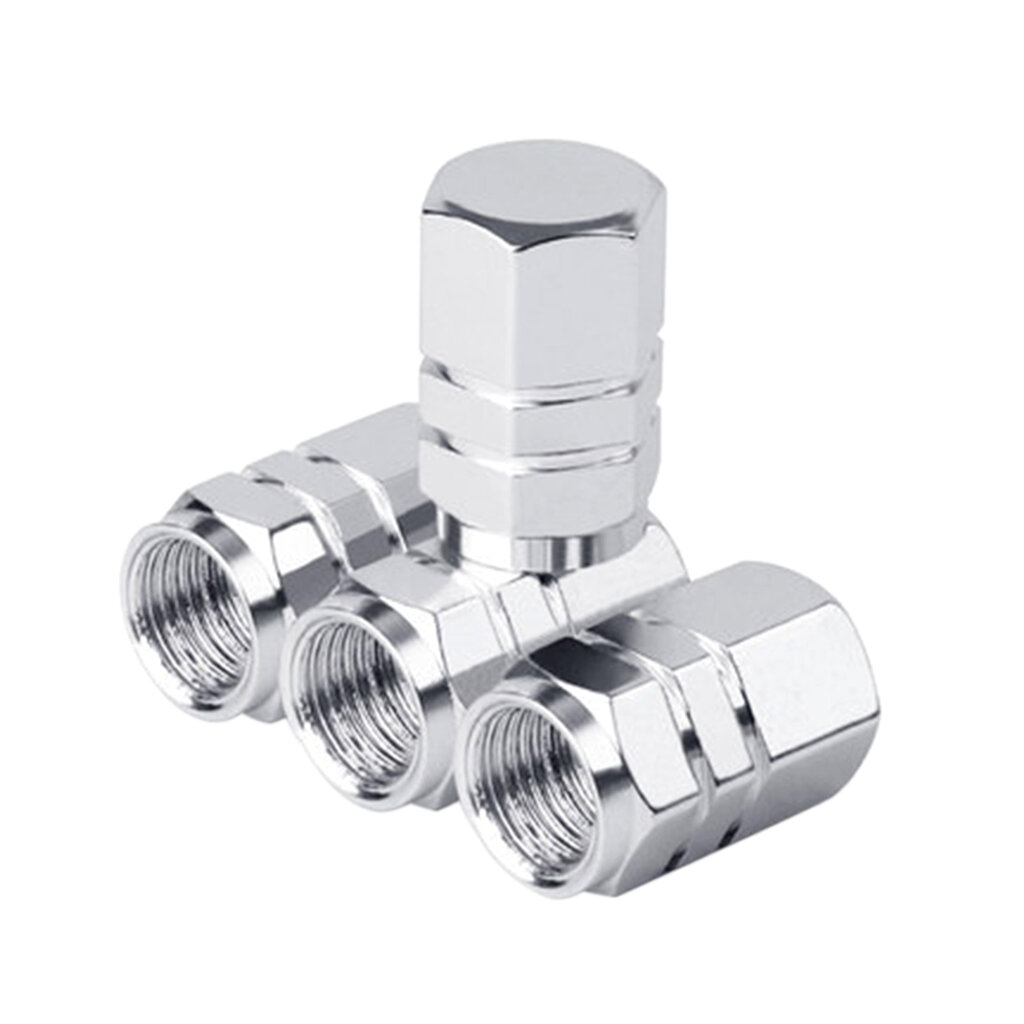 Универсальный Авто Велосипед Колеса Шины Клапан-Колпачки Крышка Штока с Болтами из Сплава Для Укладки 4шт