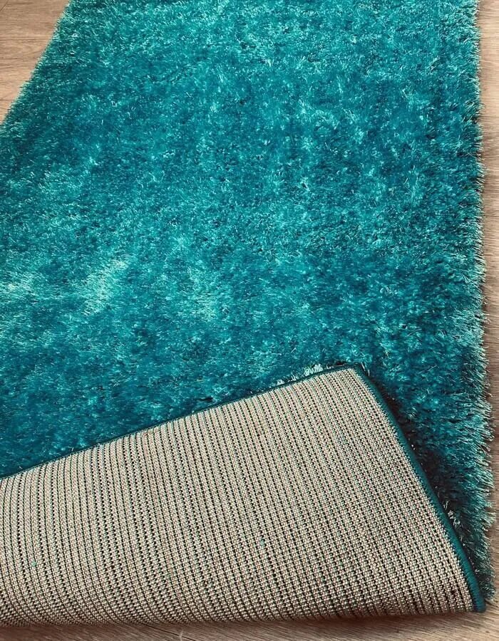 Ковер "Lotus Mango" S3K1, полиэстер, хлопок, овальный, бирюзовый