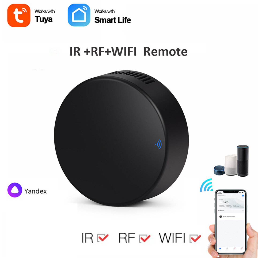 Tuya Smart RF IR пульт дистанционного управления WiFi умный дом инфракрасный контроллер