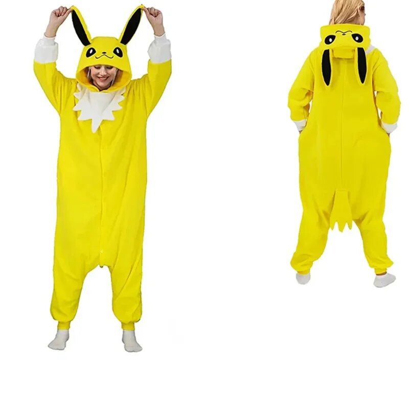 Пикачу Kigurumi костюм, желтый, Jolteon, размер M