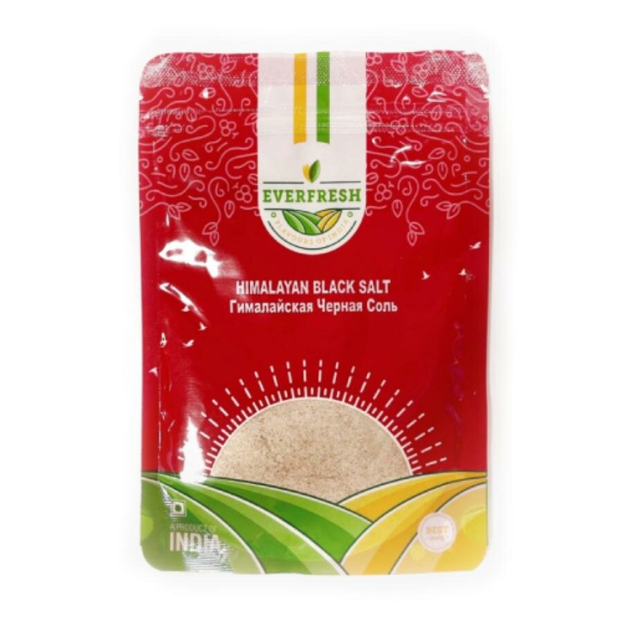 HIMALAYAN BLACK SALT, Everfresh (гималайская чёрная соль, Эверфреш), 100 г.