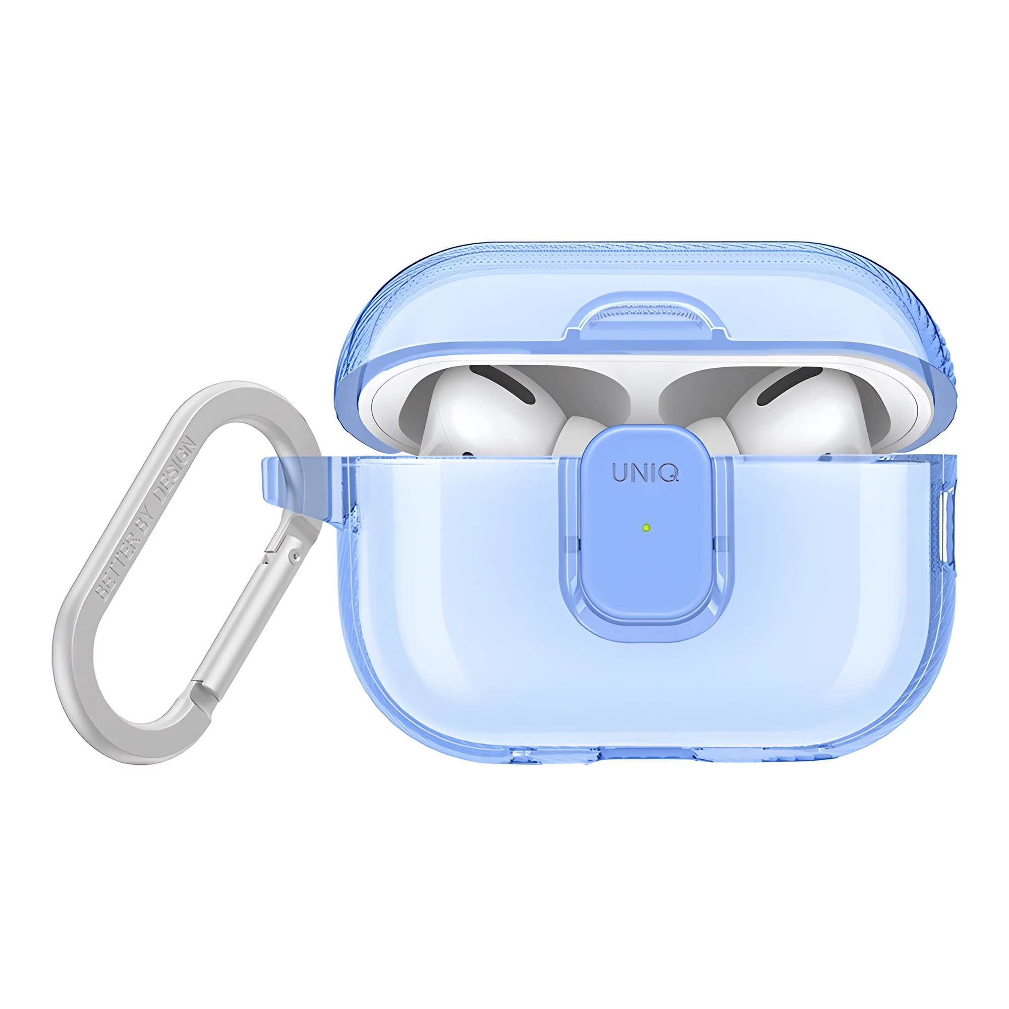 Uniq чехол для Airpods Pro 2, Glase PRO TPU с магнитным замком, Cloudy Blue