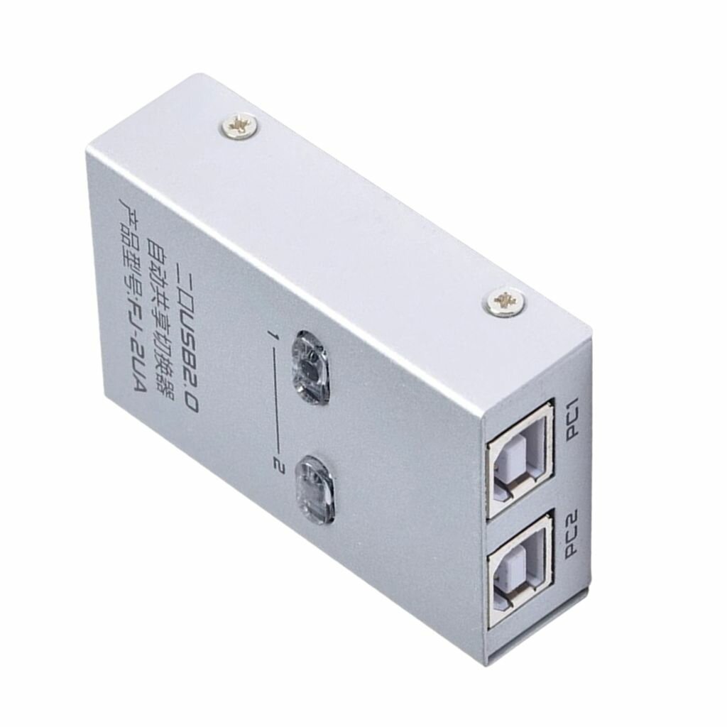 Автоматический USB-переключатель, 2 порта, преобразователь USB2.0, разветвитель для общего доступа к ПК, периферийные устройства, принтер, офисный домашний концентратор
