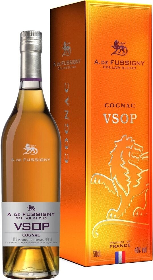 Коньяк A. de Fussigny, "Cellar Blend" VSOP, gift box, 0.5 л