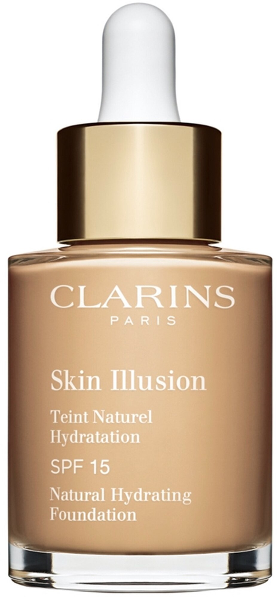 Clarins Осветляющая увлажняющая основа SPF 15 Skin Illusion Natural Hydrating Foundation 30 мл оттенок 106N Vanilla