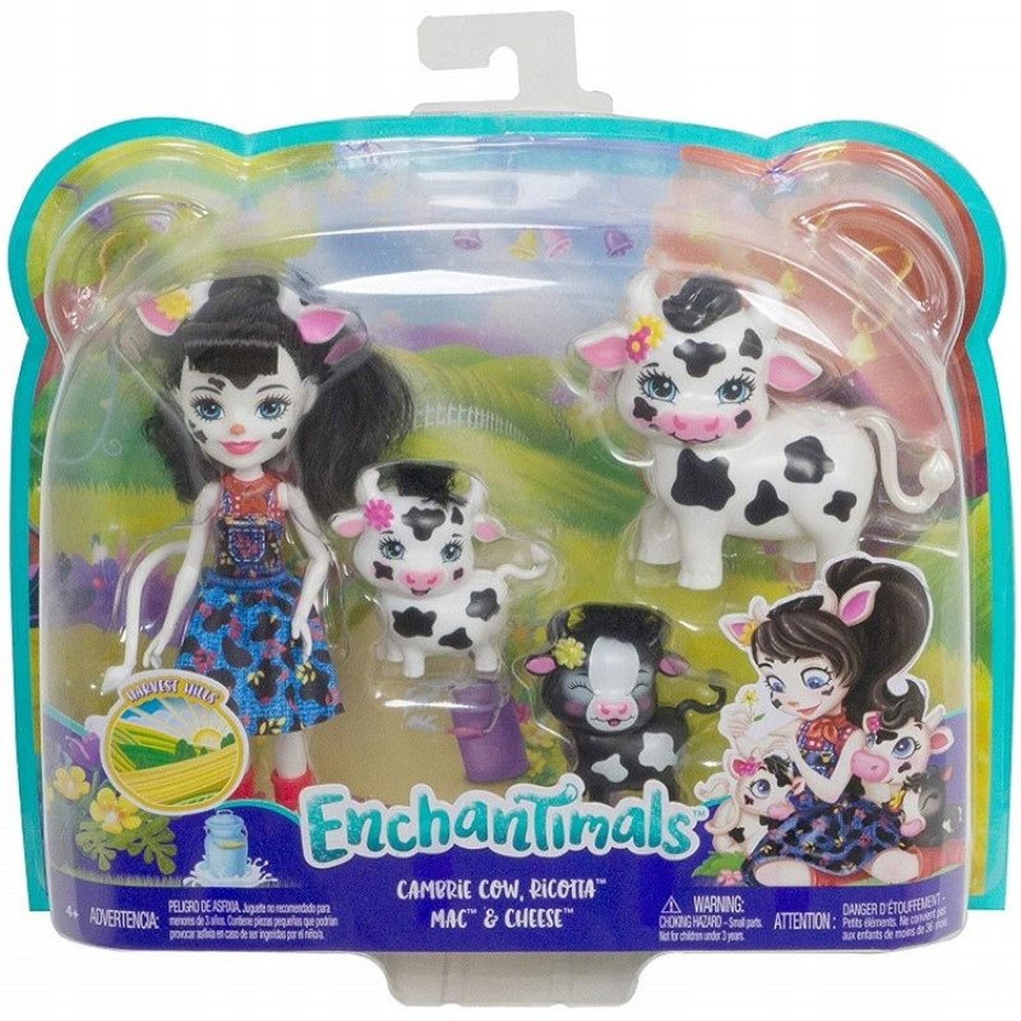 Кукла Mattel Enchantimals - Кукла Кэмбри Коровка и Рикотта Мак Чиз - Энчантималс GJX44