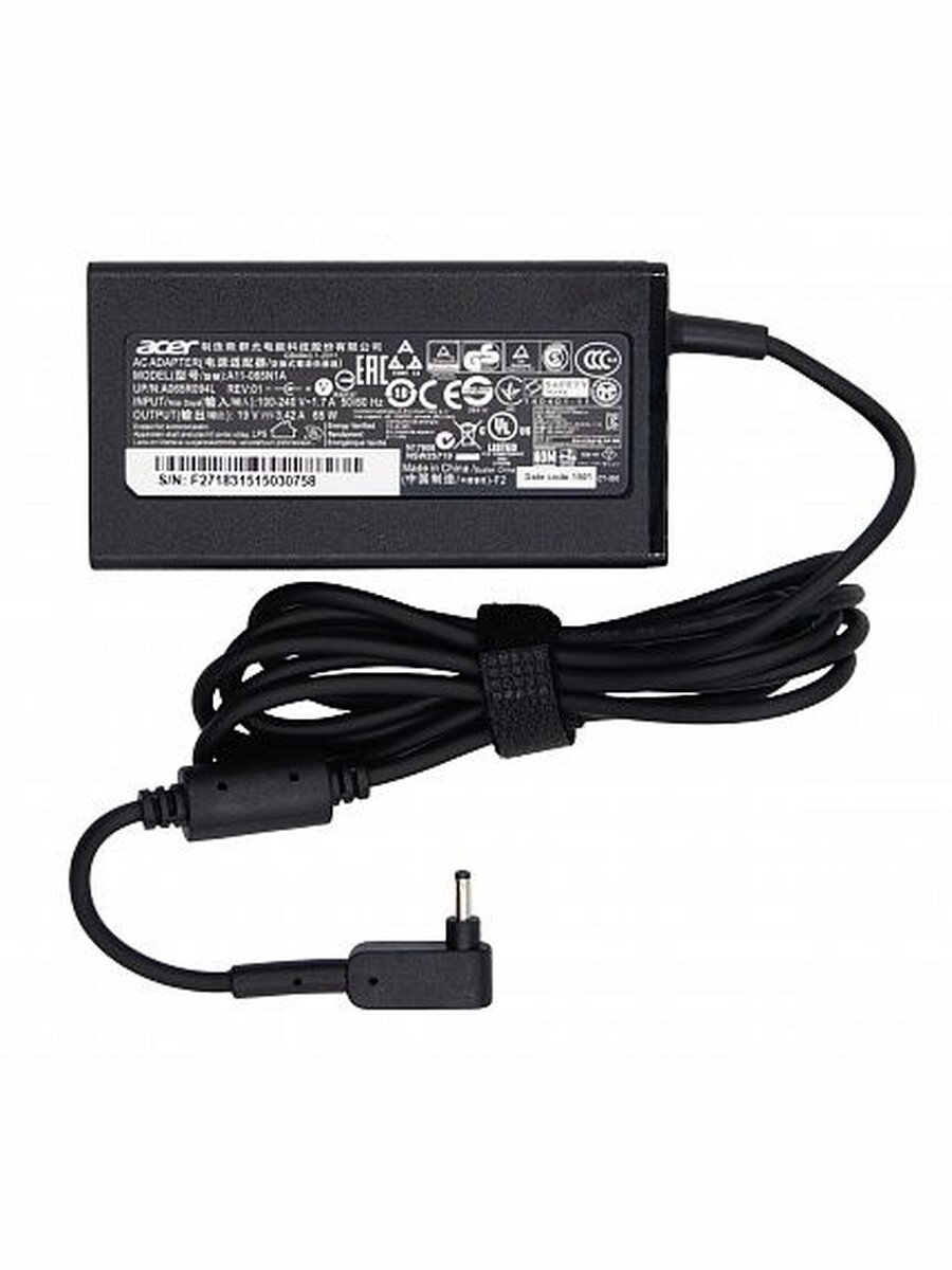 Блок питания Acer 3.0x1.1мм, 65W (19V, 3.42A)