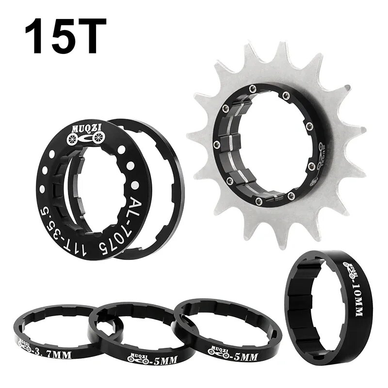 Набор звезд для велосипеда MUQZI 15T Black