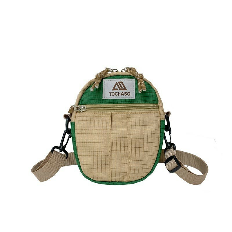 Сумка через плечо для подростков девочек и мальчиков уличный стиль с буквенным узором легкая хаки