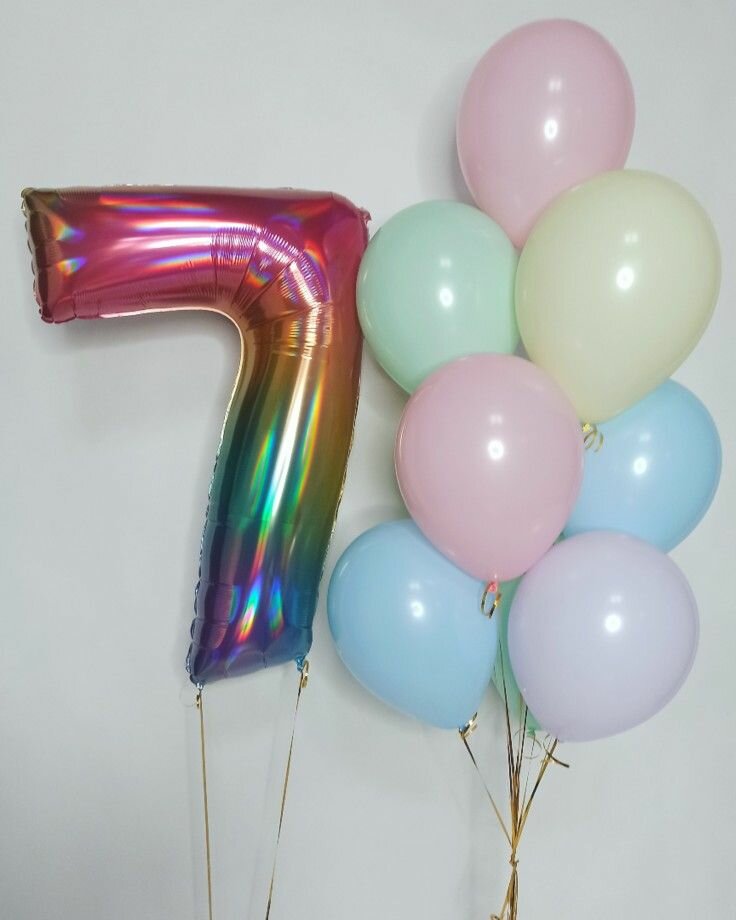 Набор гелиевых шаров (уже надуты) сет57