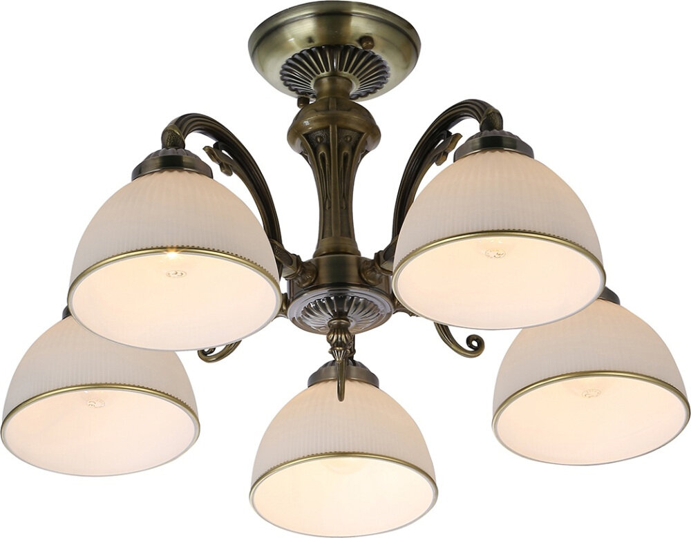 Люстра, потолочный светильник, Escada 2134/5P Bronze На штанге, стиль: Классический, E27