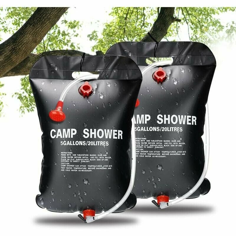 Сумка для душа LOST Solar, 2 шт, 20 л, солнечная, походная, портативная, с переключаемой насадкой для душа, солнечный водонагреватель для походов и путешествий