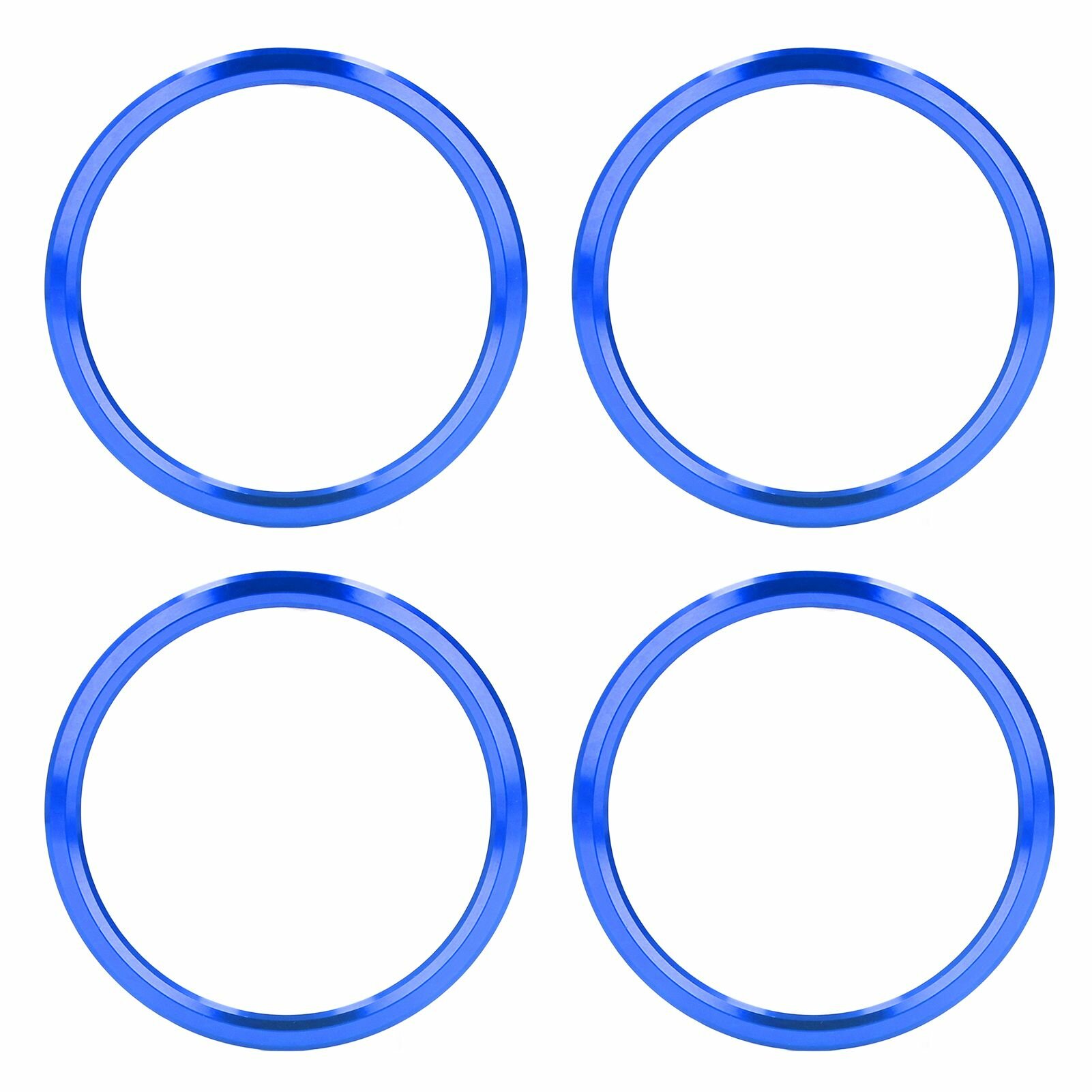 Комплект из 4 накладок на вентиляционные отверстия кондиционера из алюминиевого сплава для Chevrolet Camaro 2016-2019 гг, синие