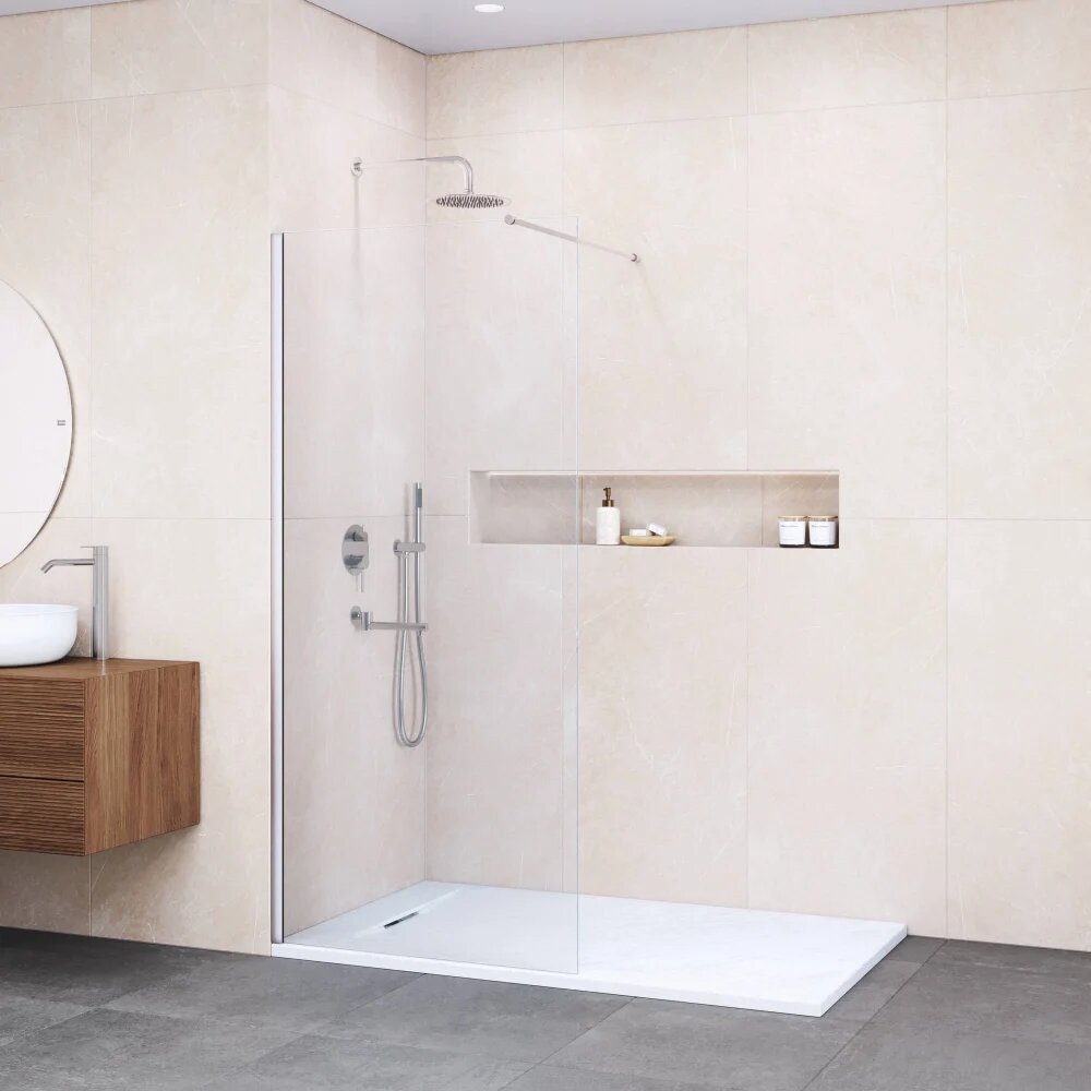 Душевая перегородка RGW Walk In WA-002 90x200, стекло прозрачное