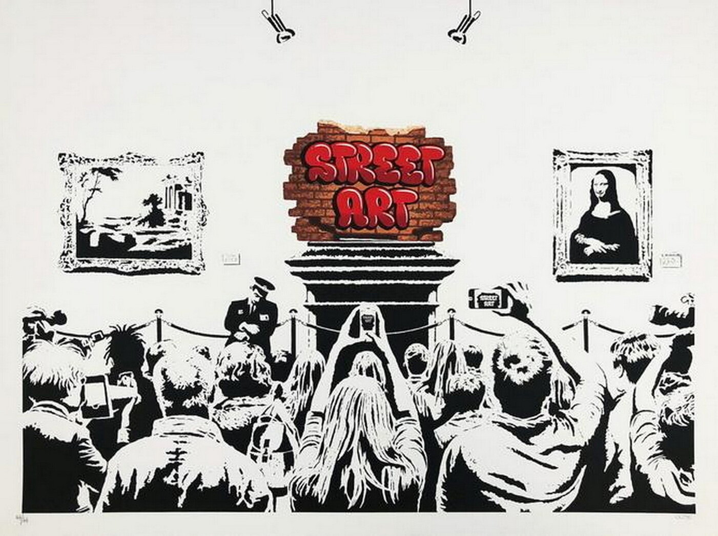 Плакат, постер Бэнкси на бумаге, размер 21х30см