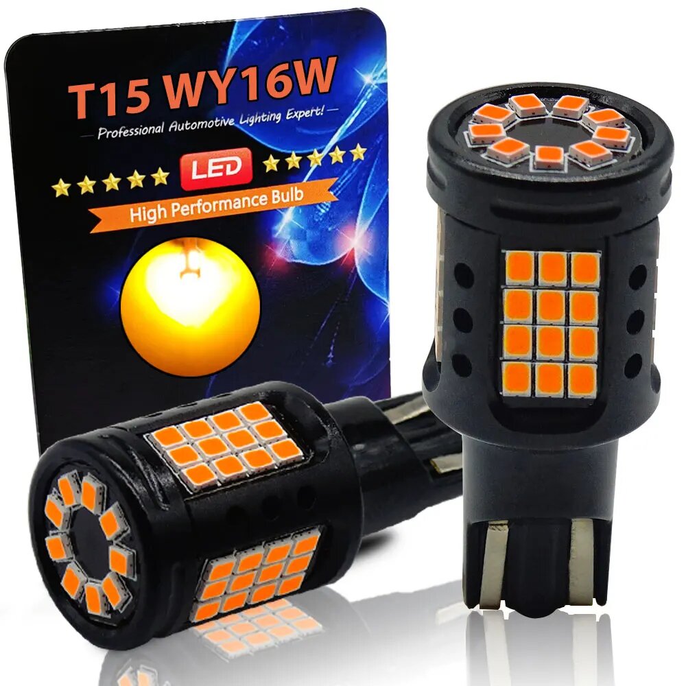 VANSSI 2500 лм Супер яркая светодиодная лампа T15 921 W16W WY16W Canbus без ошибок для LADA Amber