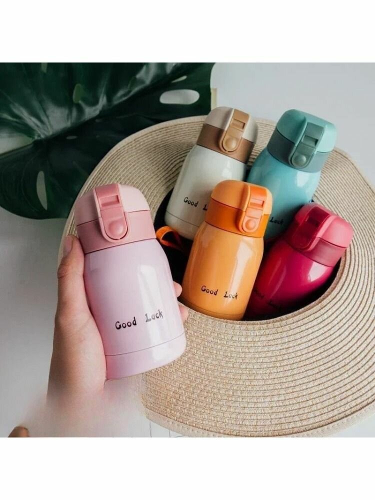 Термос для напитков GOOD LUCK - небольшая бутылка воды из нержавеющей стали, мини-школы, вуза или прогулок