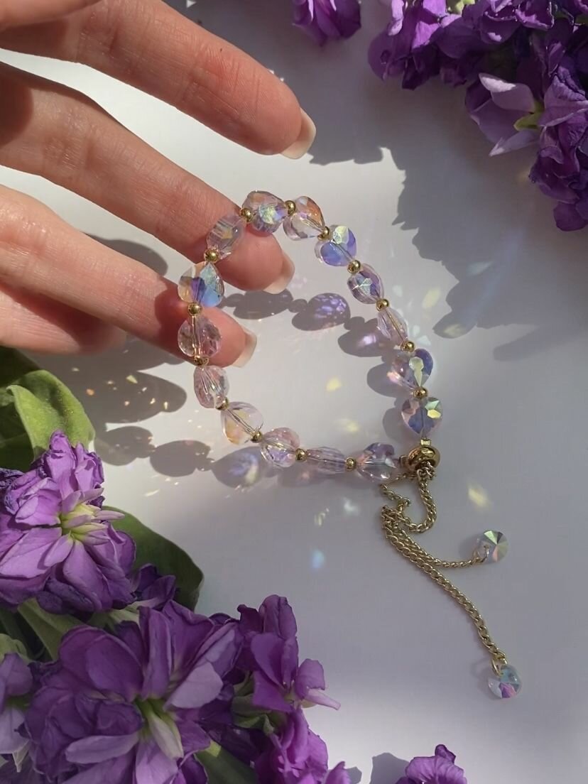 Браслет, хрусталь, кристалл, кристаллы Swarovski, стразы