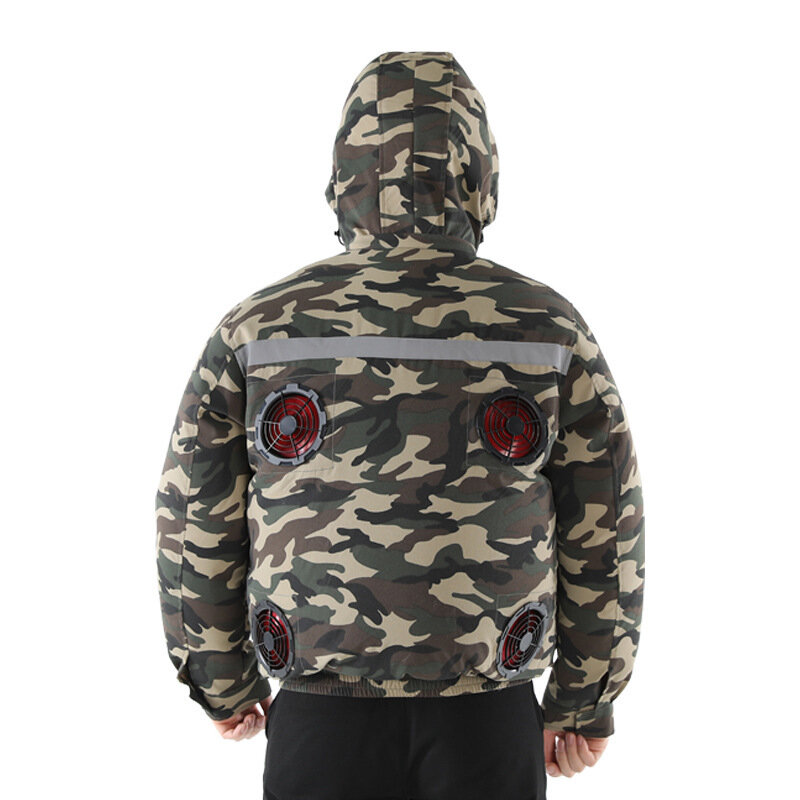 Утепленная спецодежда, с капюшоном, размер 5XL, камуфляж, для сада и стройки