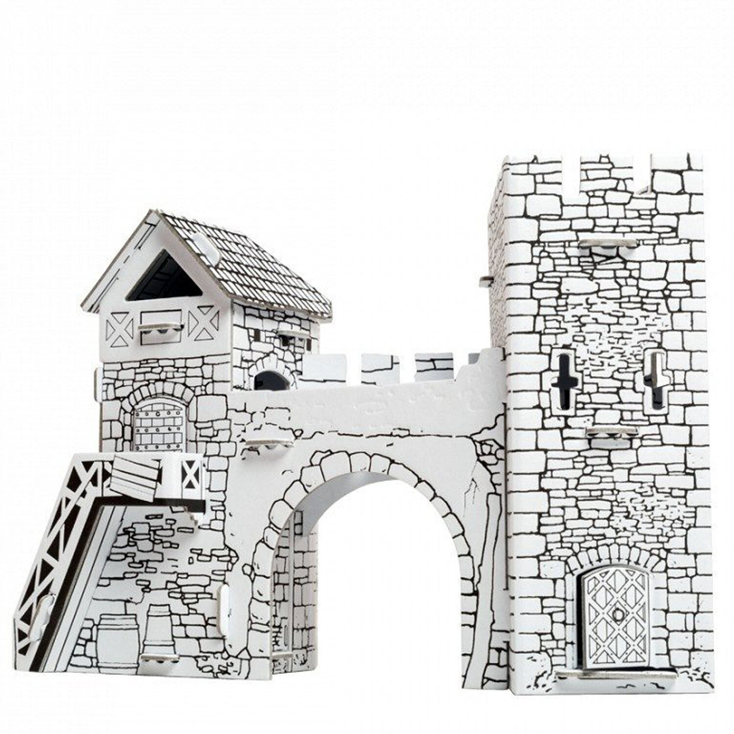 Набор для творчества Умная бумага Старые ворота Домик-раскраска