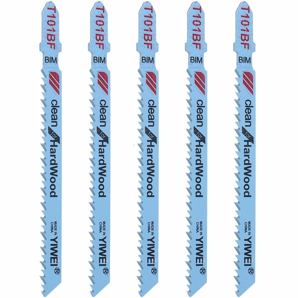 1 комплект из 5 возвратно-поступательных пильных полотен T101BF