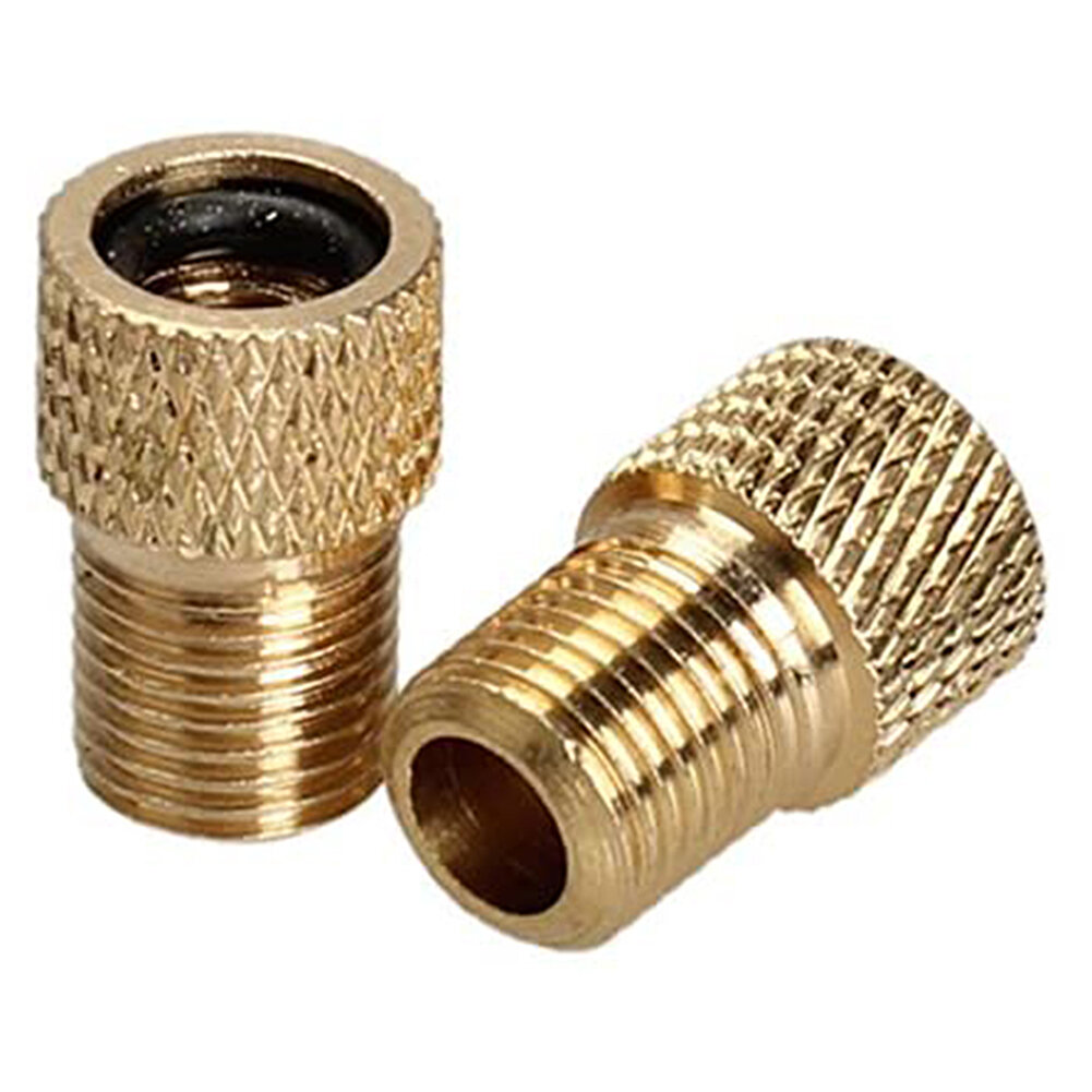 3шт Адаптер для велосипедных клапанов DV и SV (Дунлоп и Французский клапан) в AV (Автомобильный клапан) с кольцом