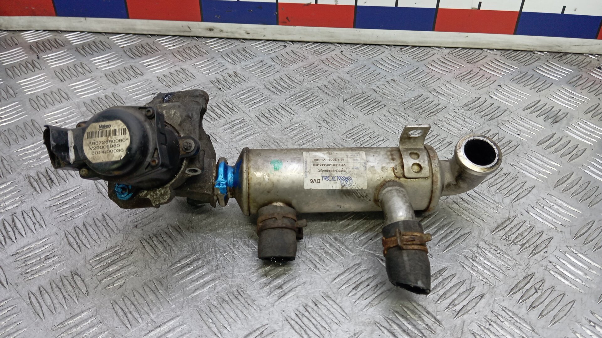 Клапан EGR дизельный FORD FOCUS 2, Номер 9672880080