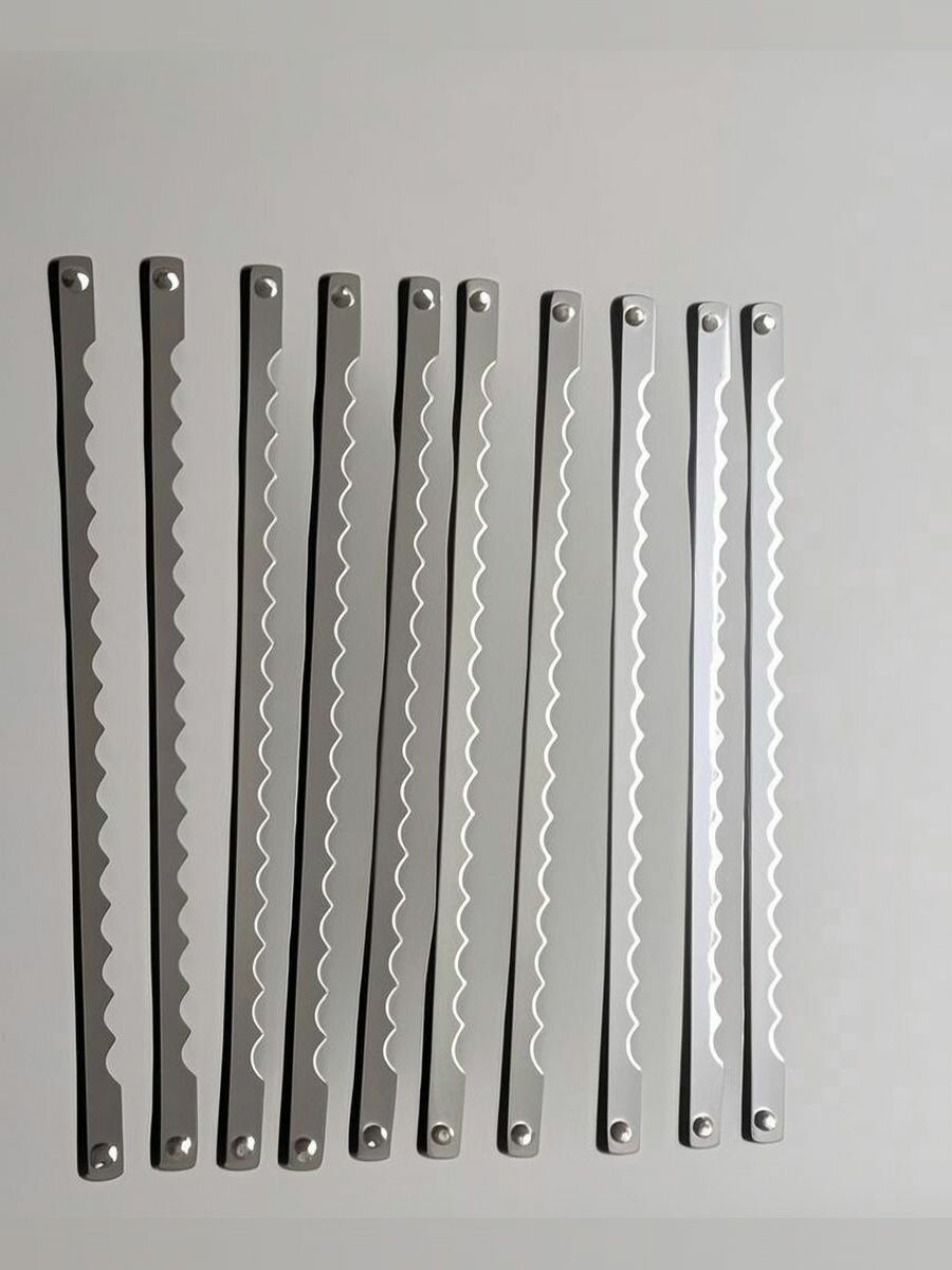 Нож рамный стальной для хлеборезки JAC, 275х11х0,4 мм, арт25052201, комплект 10 шт