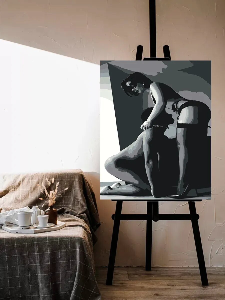 Картина по номерам Девушка Страсть Любовь Влечение Соблазн