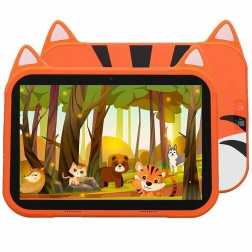 10,1" Планшет KENSHI Kids E18 LTE (E18 LTE) 64 ГБ оранжевый - 1280x800, IPS, 4x2 ГГц, 3 ГБ, 2400 мА*ч, Android 13
