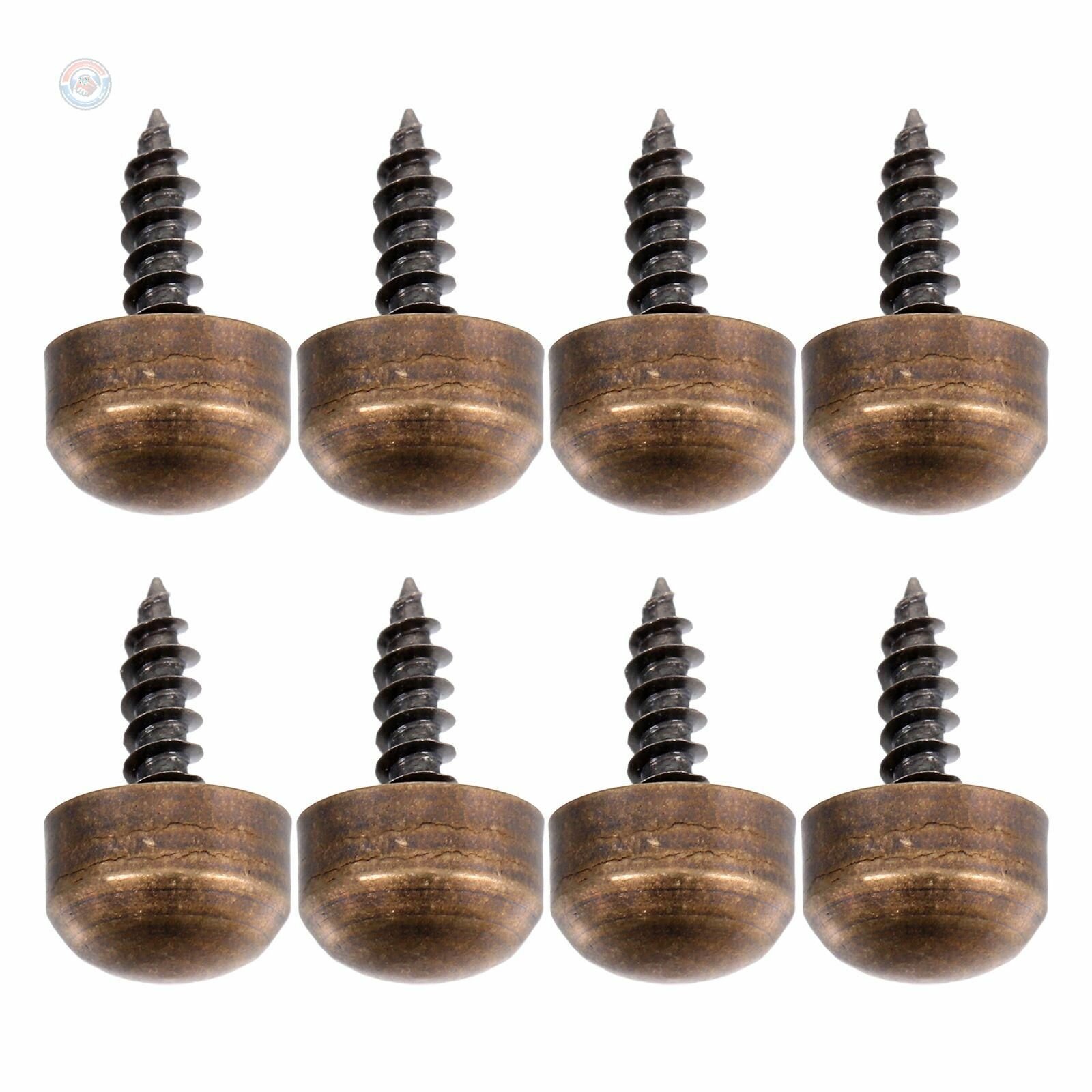 Декоративные колпачки для саморезов, латунные заглушки 9 мм светло-коричневые, элегантные шляпки для мебели и стен, скрывающие винты