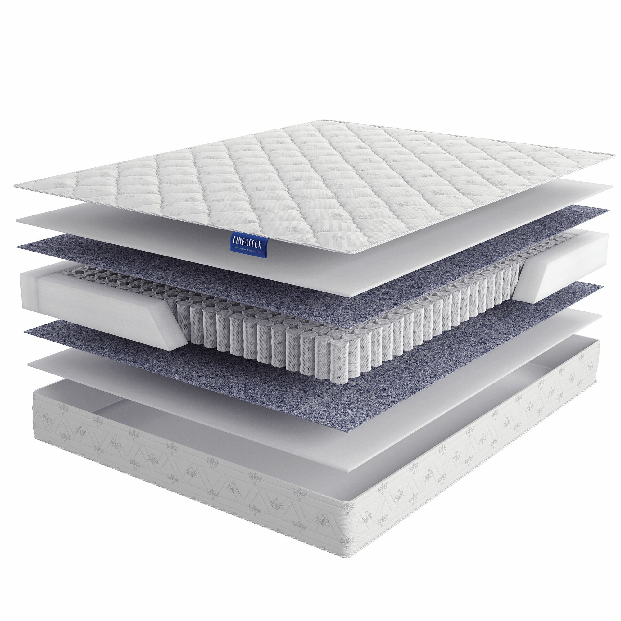 Матрас Lineaflex Como 140х190 серии Online высота 19 см анатомический мягкий Независимые пружины