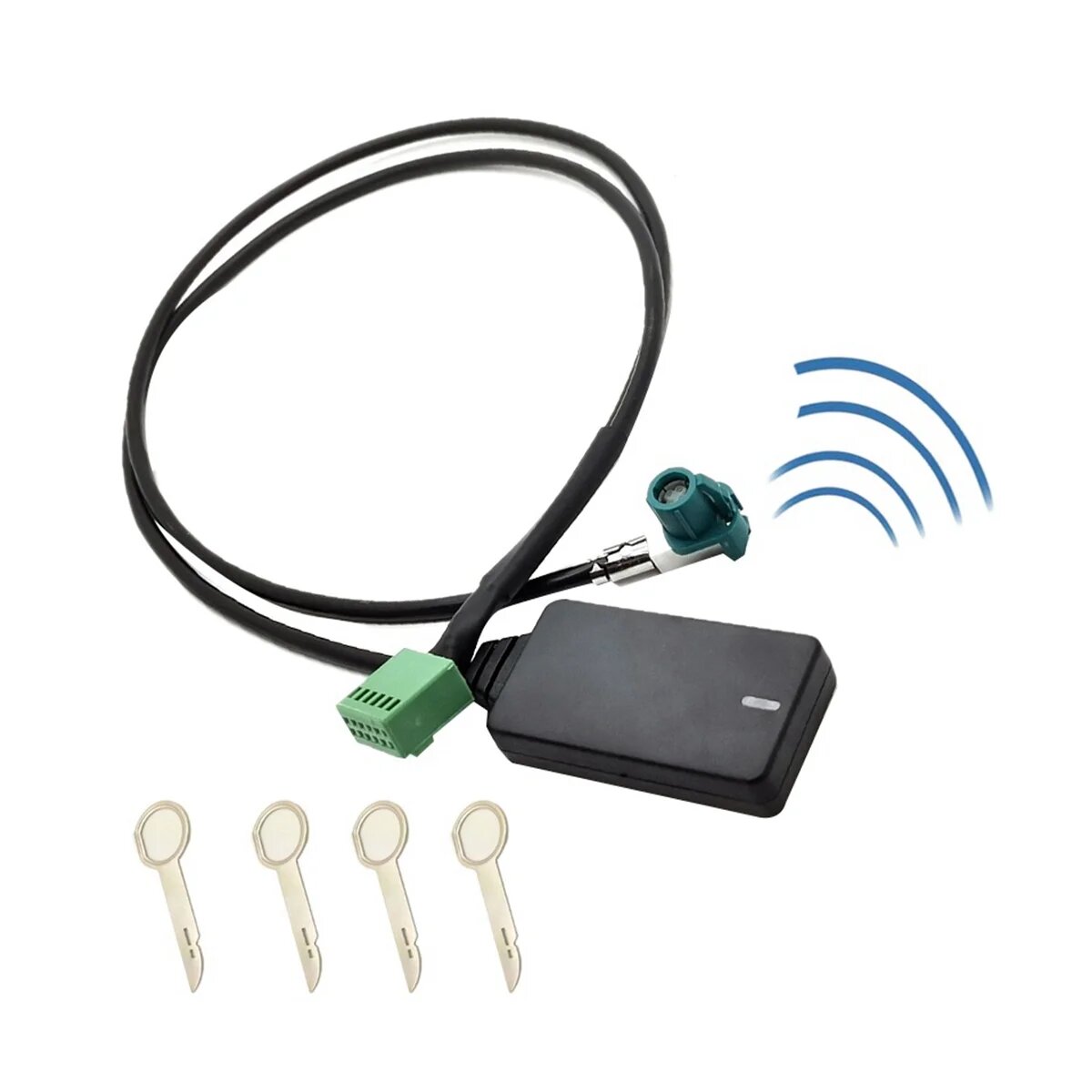 12 В постоянного тока 12 контактов автомобильный беспроводной адаптер AUX Bluetooth 5,0 автомобильный комплект громкой связи Bluetooth автомобильный аудиокабель для Audi A3 A4 B8 B6 A6, black