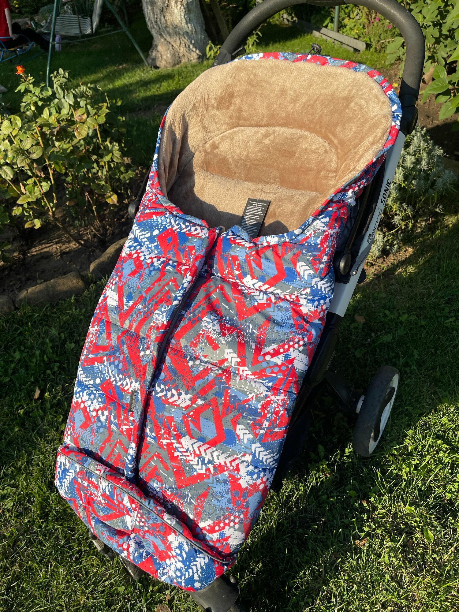 Конверт в коляску теплый зимний осенний 0+ влагостойкий с светоотражающей лентой