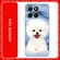 Силиконовый чехол на Honor X6A / Хонор X6A с принтом Белый пёсик