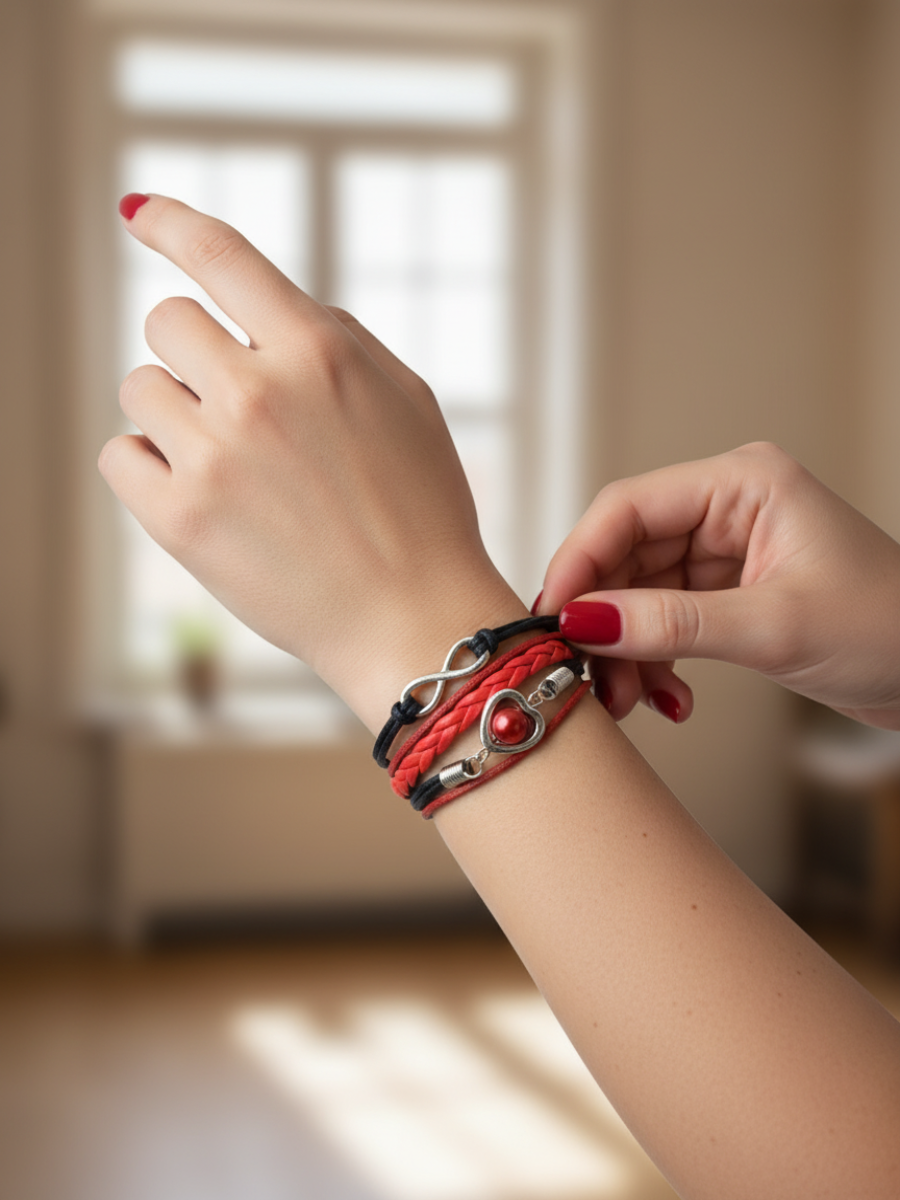 Плетеный браслет