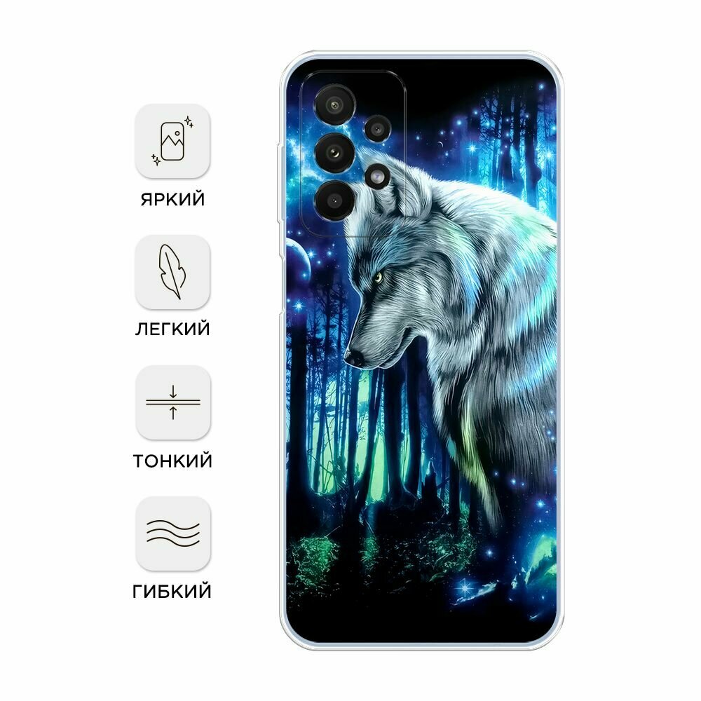 Чехол на Samsung Galaxy A23 / Самсунг Галакси А23 с принтом "Сказочный волк" — фото 1