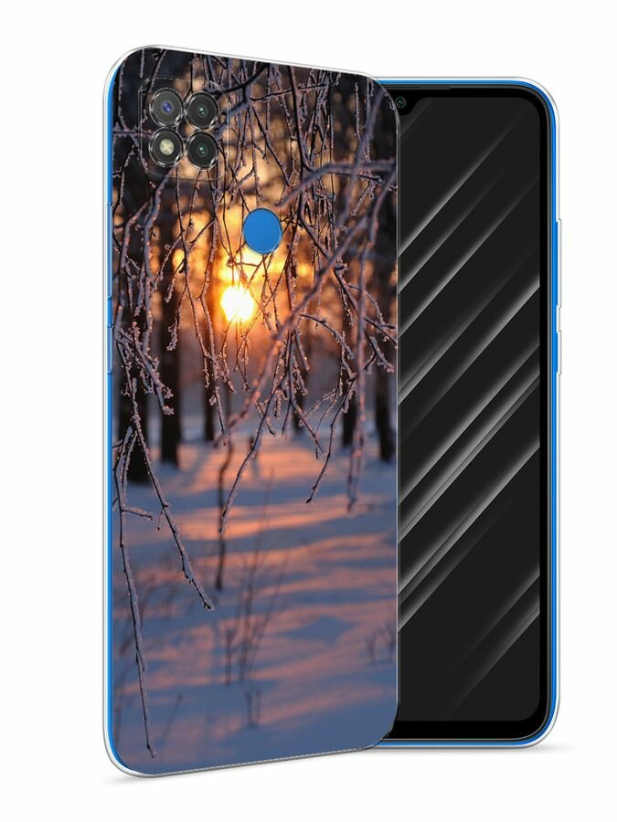 Силиконовый чехол на Xiaomi Redmi 9C / Сяоми Редми 9C с принтом Зима 7