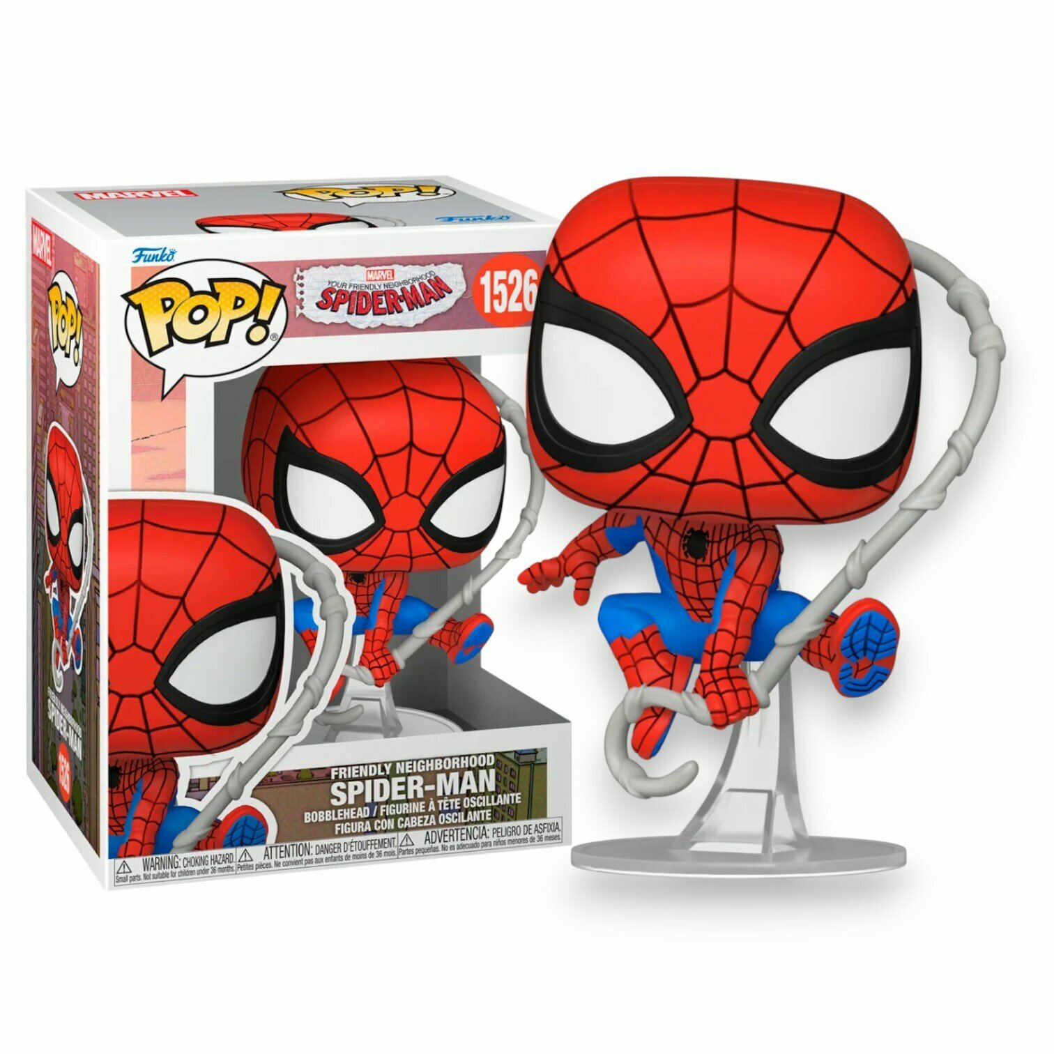 Фигурка Funko Pop! коллекционная Дружелюбный сосед Паучок "Спайдермен" 1526, оригинал (Фигурка Фанко Поп)
