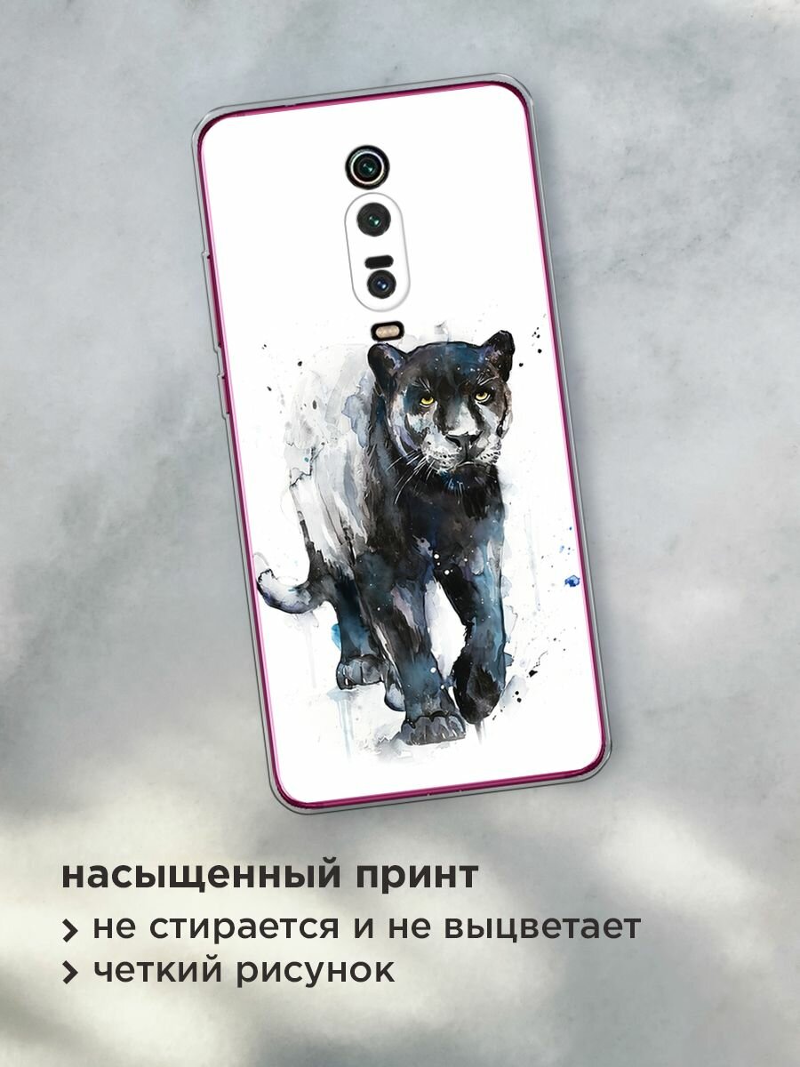 Чехол на Xiaomi Redmi K20/K20 Pro/Mi 9T/9T Pro / Сяоми Редми К20/K20 Pro/Mi 9T/9T Pro с принтом "Пантера арт 3" — фото 1