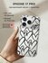 Чехол на Apple iPhone 17 Pro / Айфон 17 Про с принтом "Hearts doodle black 1"