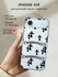 Чехол на Apple iPhone Air / Айфон Айр с принтом "Кресты паттерн чёрный", прозрач...