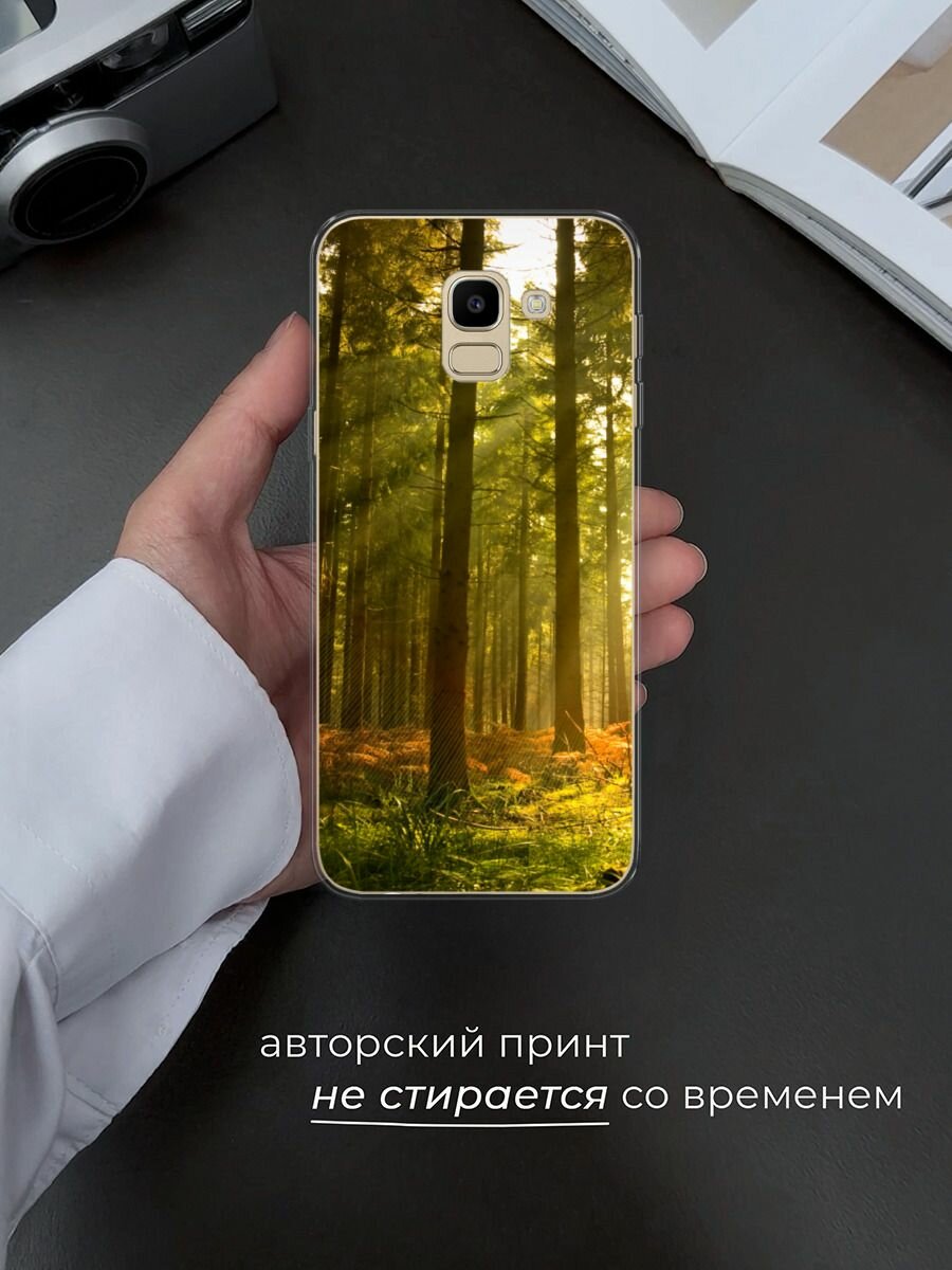 Чехол на Samsung Galaxy J6 2018 / Самсунг Галакси Джей 6 2018 с принтом "Лес 7" — фото 1